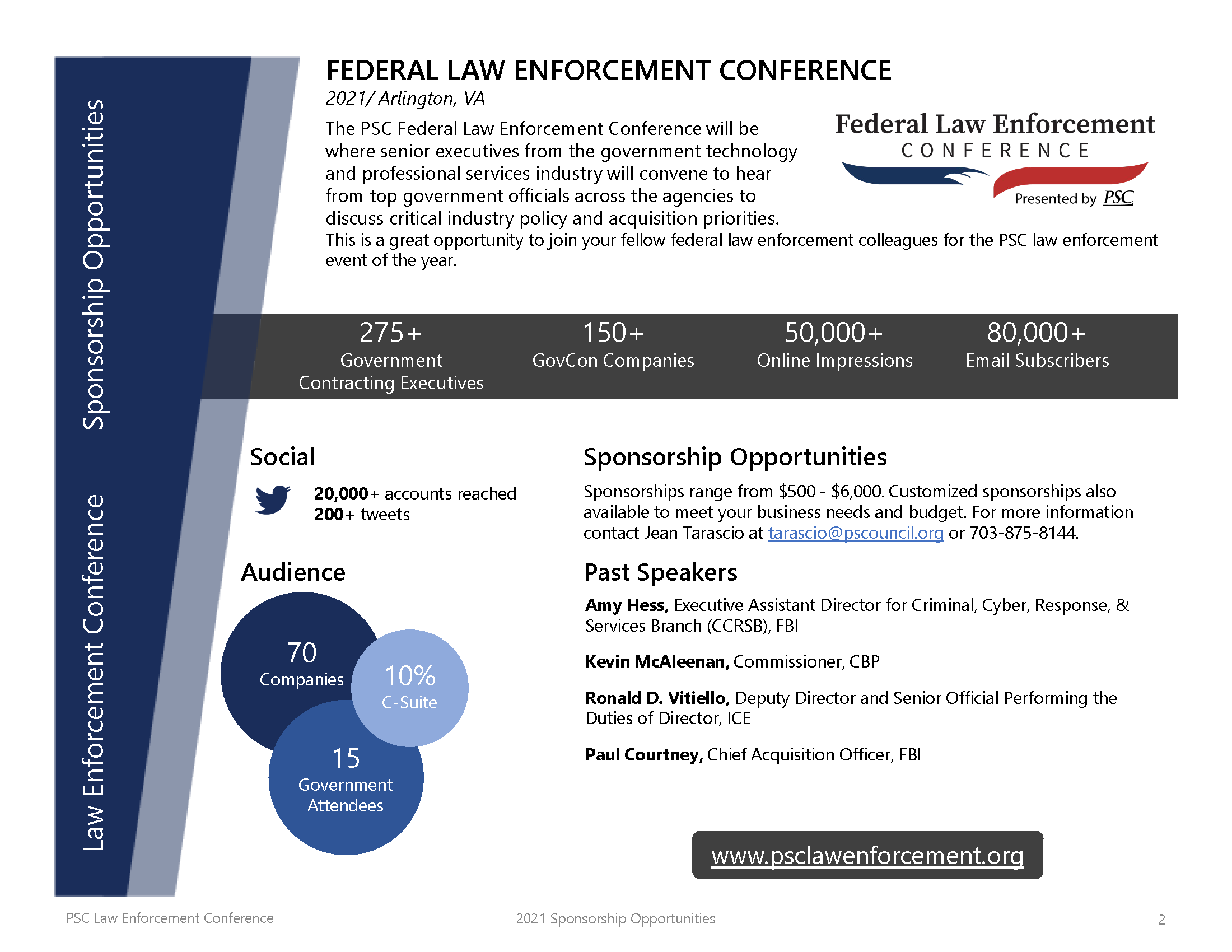 Law Enforcement Conference Sponsorships